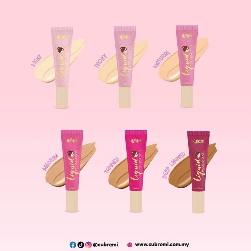 CUBREMI LIQUID FOUNDATION ORIGINAL BY HQ | Shopee Malaysia