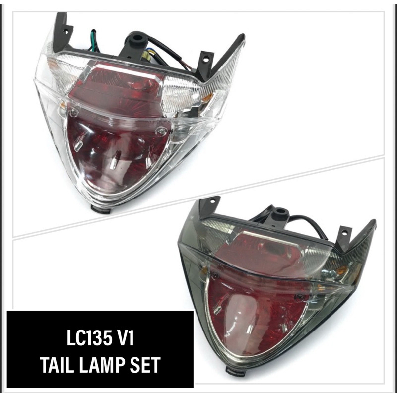 VISS YAMAHA LC135 V1 135LC LCV1 TAIL LAMP ASSY TAIL LIGHT LAMPU BELAKANG STANDARD CLEAR / TINTED ...