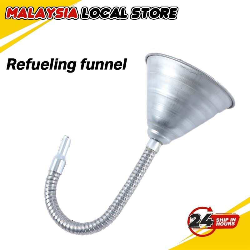 34CM Flexible Gasoline Funnel Diesel Funnel Filter Fuel Dump Port Car ...