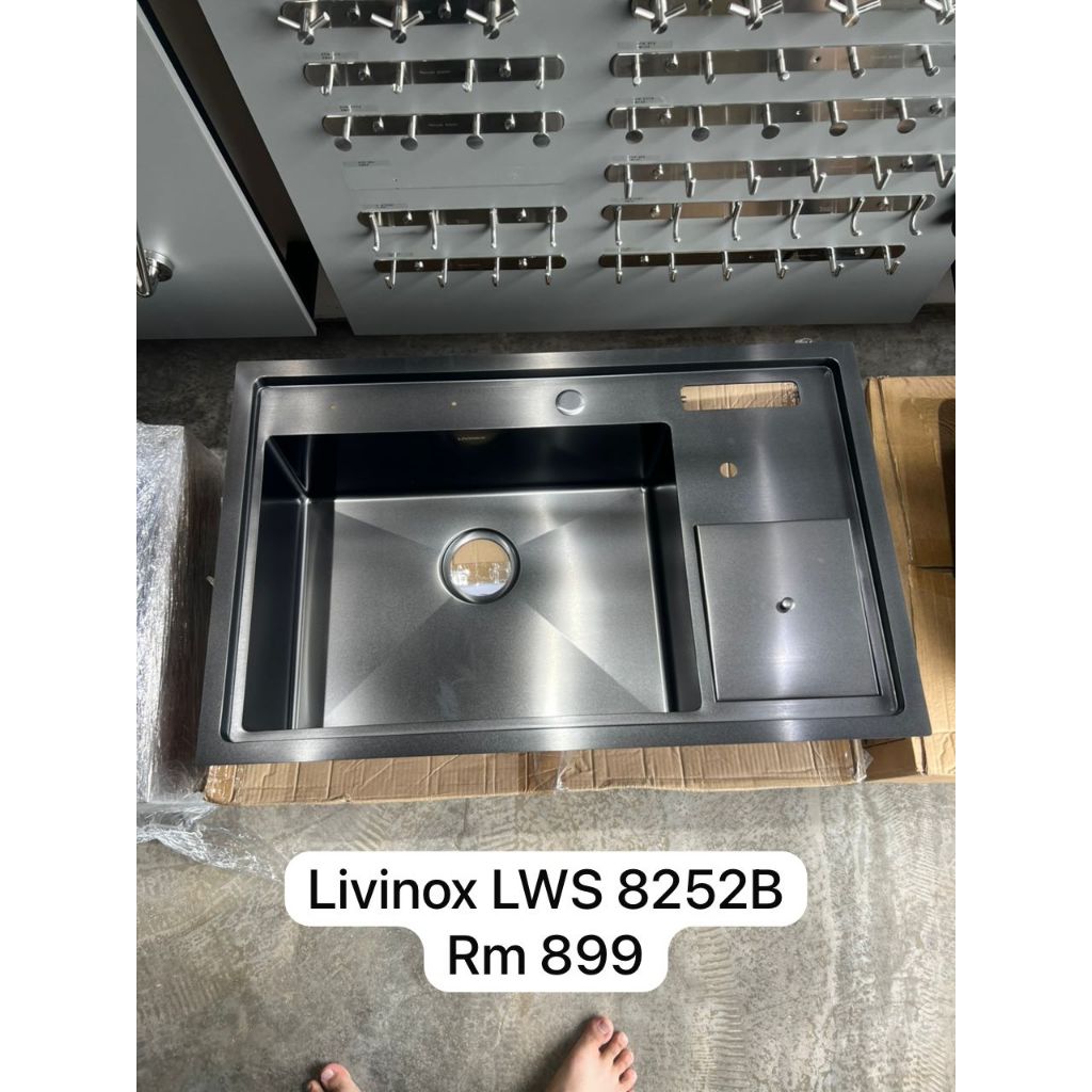 Livinox LWS8252B Kitchen Sink | Shopee Malaysia