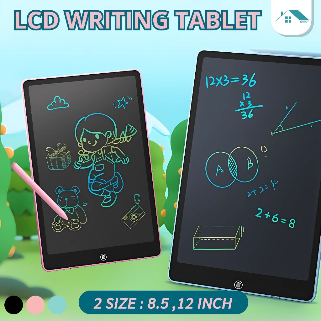 12 Inch LCD Writing Tablet Smart Kids Writing Board Drawing Portable ...