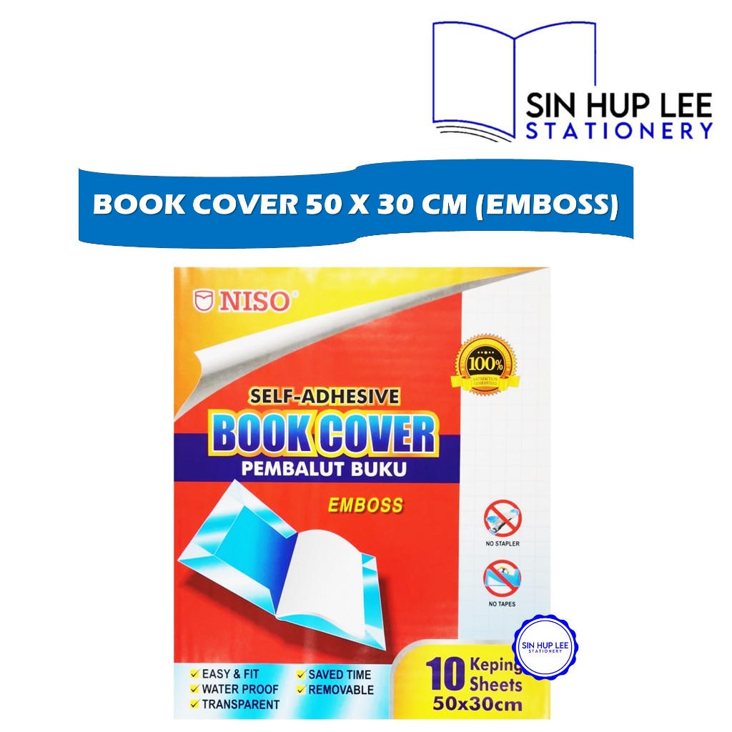 Niso Self - Adhesive Book Cover / Pembalut Buku BC3050 50cm x 30cm 10 ...