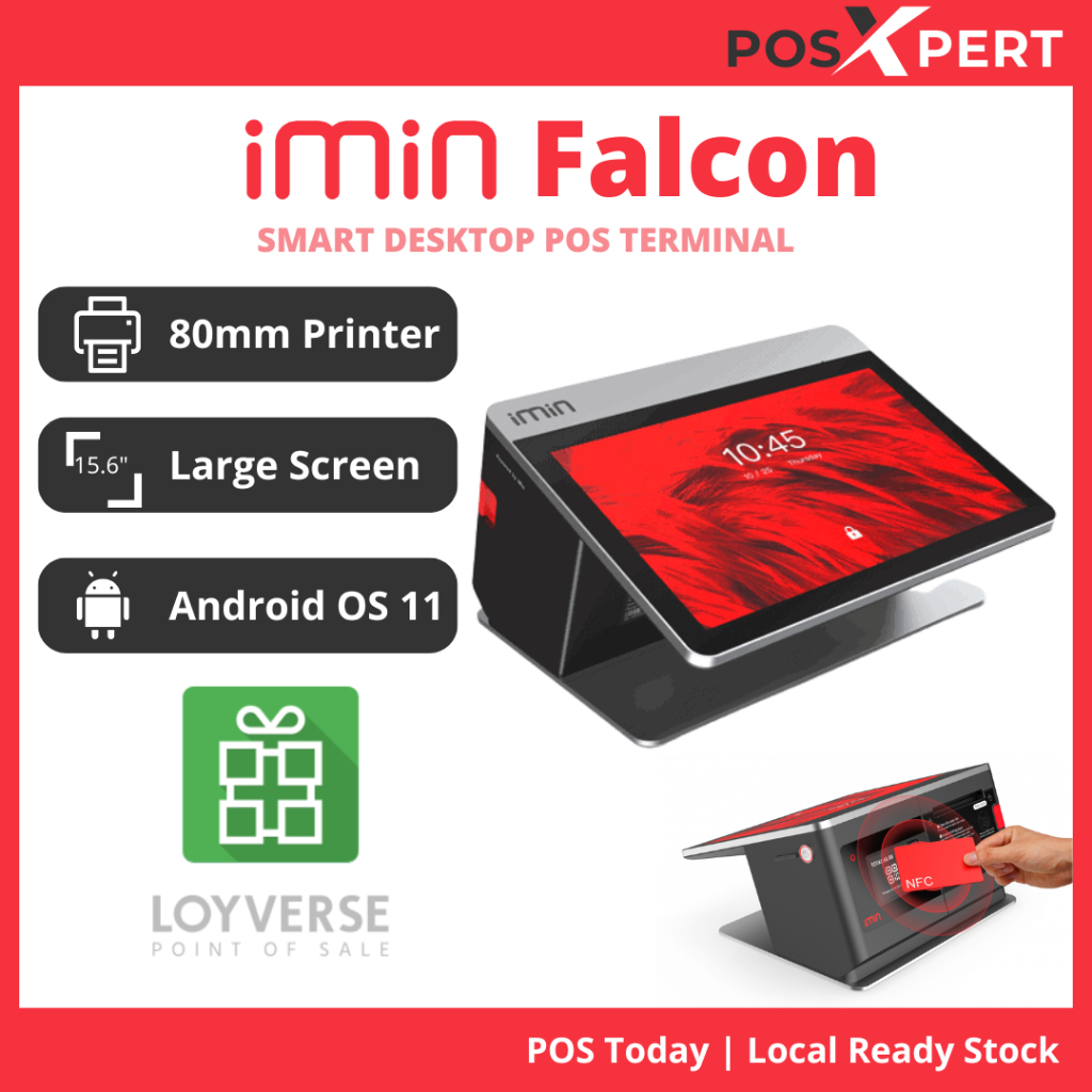 IMIN Falcon 1 | Android 11 All in One Tablet POS Desktop Terminal ...