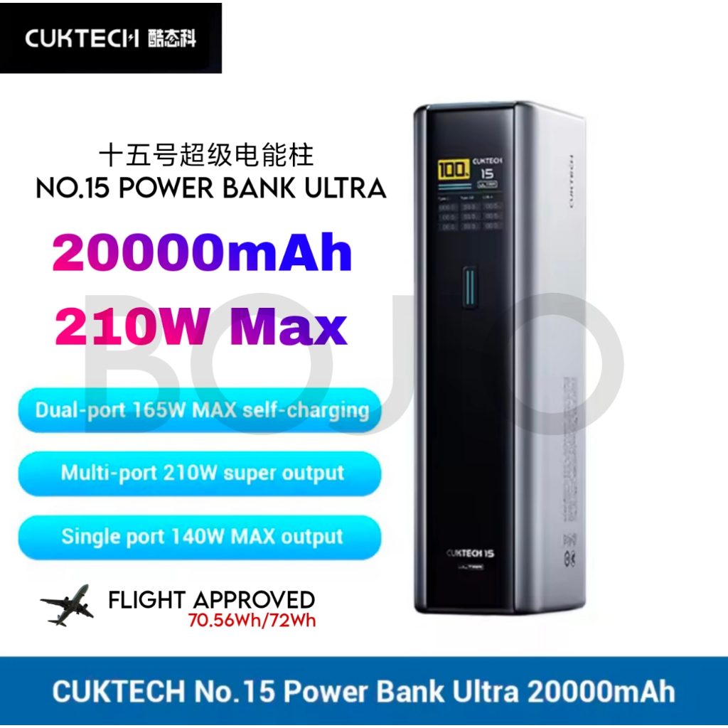 (Chinese Version) CUKTECH NO.15 Power Bank Ultra 20000mAh 210W Max ...