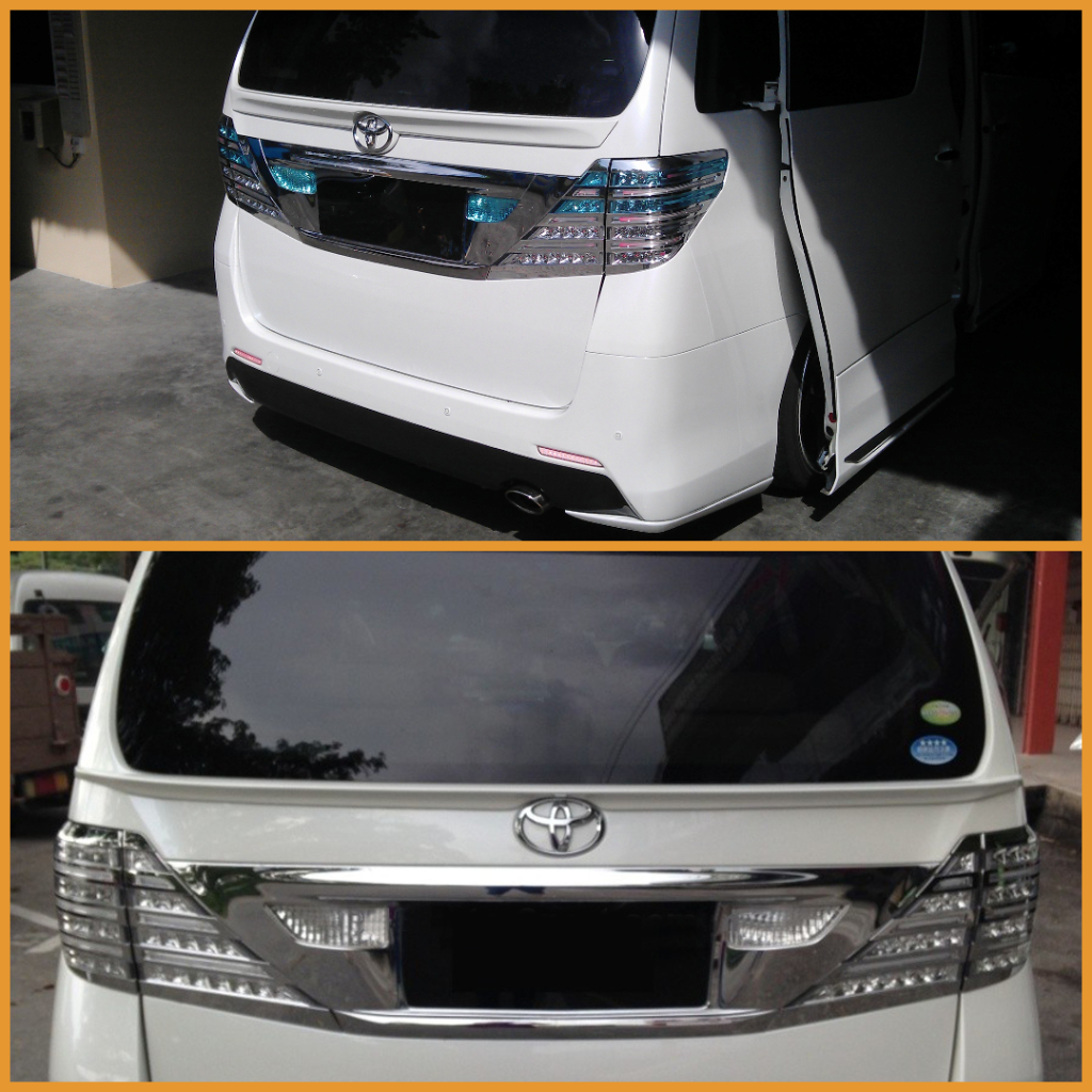 Toyota Alphard & Vellfire AH20 AH 20 ANH20 ANH 20 Rear Spoiler With ...