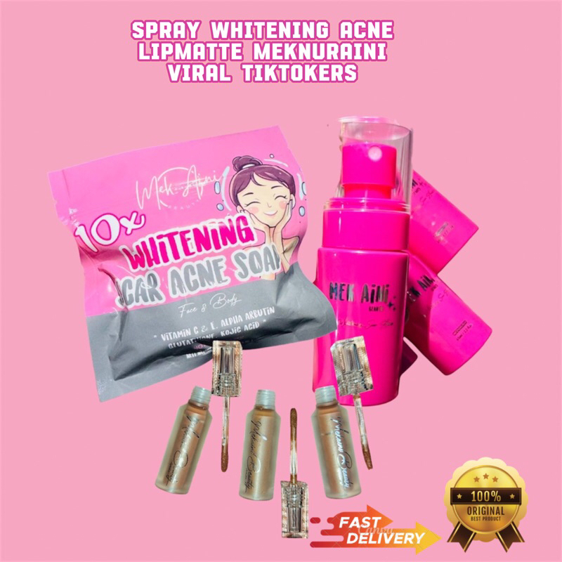 LIPMATTE MEKNURAINI SPRAY MEK ORIGINAL HQ 💯‼️READYSTOCK | Shopee Malaysia