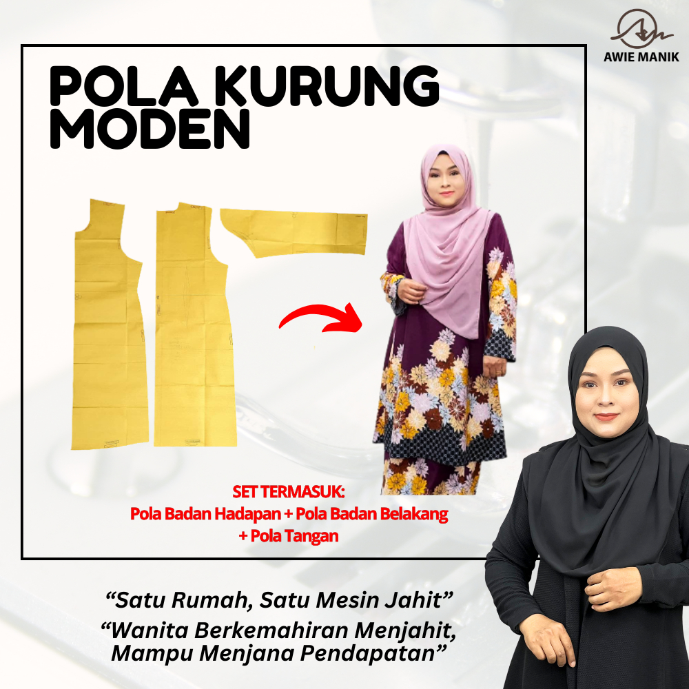 [DEWASA] POLA KURUNG MODEN AWIE MANIK | Shopee Malaysia