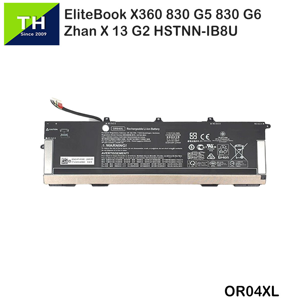 HP EliteBook X360 830 G5 830 G6 / Zhan X 13 G2 OR04XL 4 Cells Series ...