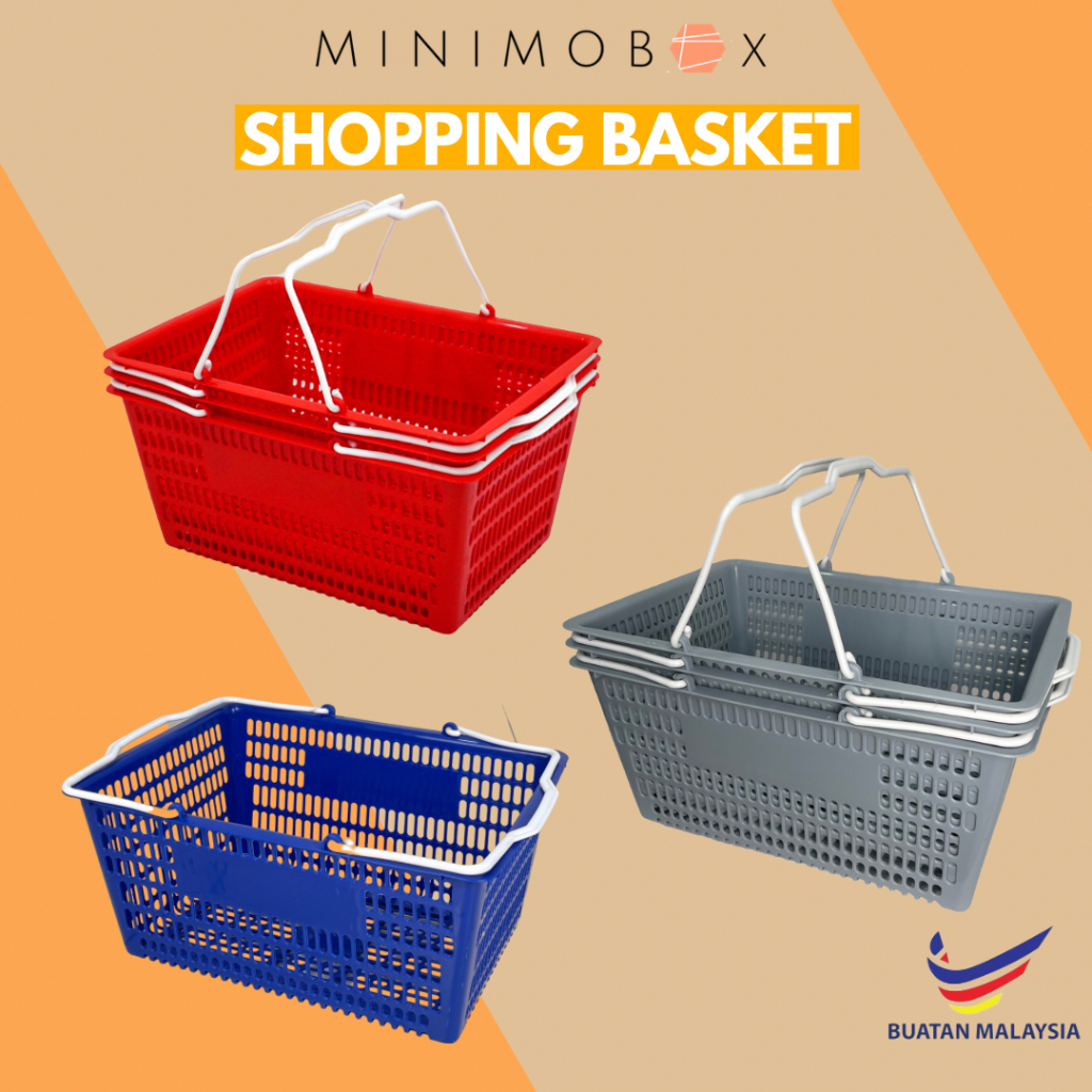 Minimobox Shopping Basket Plastic Basket Picnic Basket Bakul Membeli ...