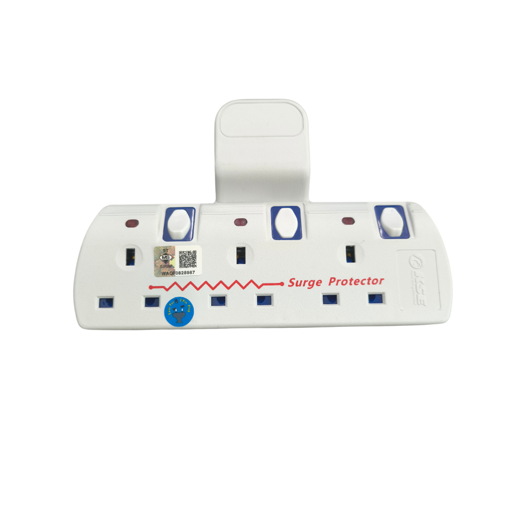 Plug Adapter Socket 3 Way Universal Multi Adapter Extension Plug 3 GANG ...