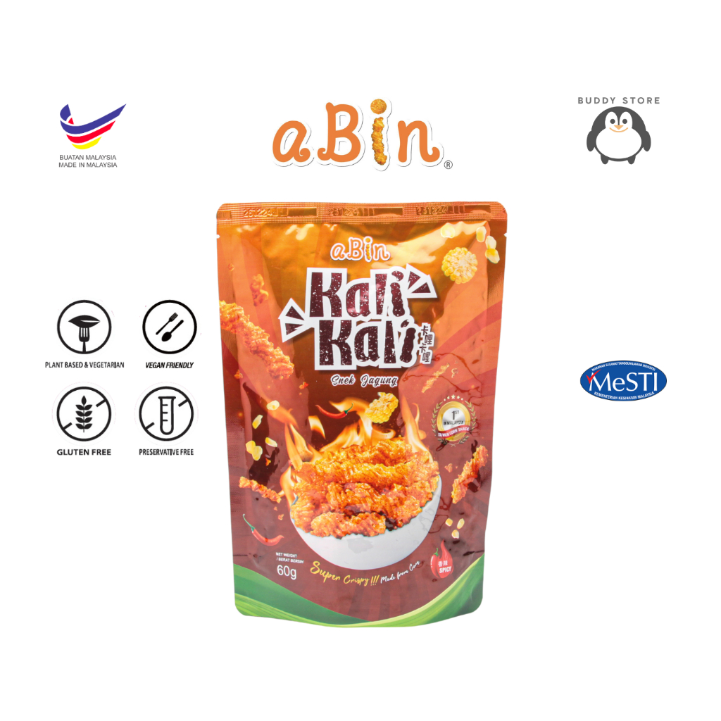 HALAL Snack Food Keropok Abin Kali Kali Corn Stick-Spicy Flavor (60g ...