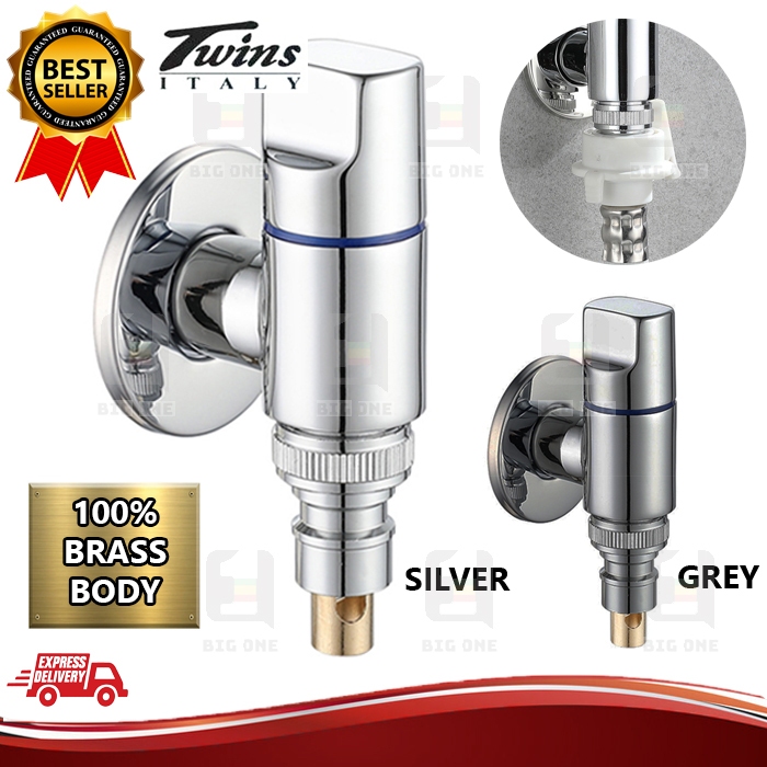 (SILVER, GREY) TWINS ITALY Y-70 Y-80 AUTO STOP BRASS STAINLESS STEEL ...