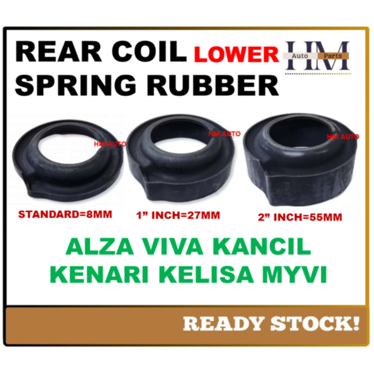 Perodua Kancil Kenari Kelisa Myvi Viva Alza Rear Coil Spring Rubber ...