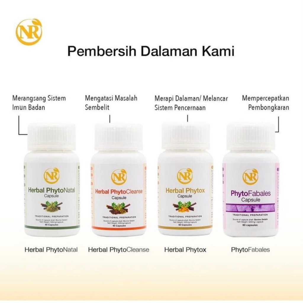 NR NONA ROGUY PHYTONATAL 90/180 Kapsul / Phytox / Phyto Cleanse Kapsul ...