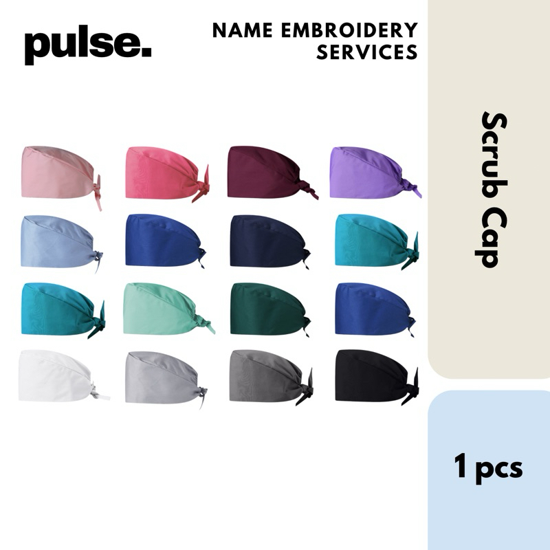 [Name Embroidery] Adjustable Scrub Cap headcap doctor cap nurse cap ...