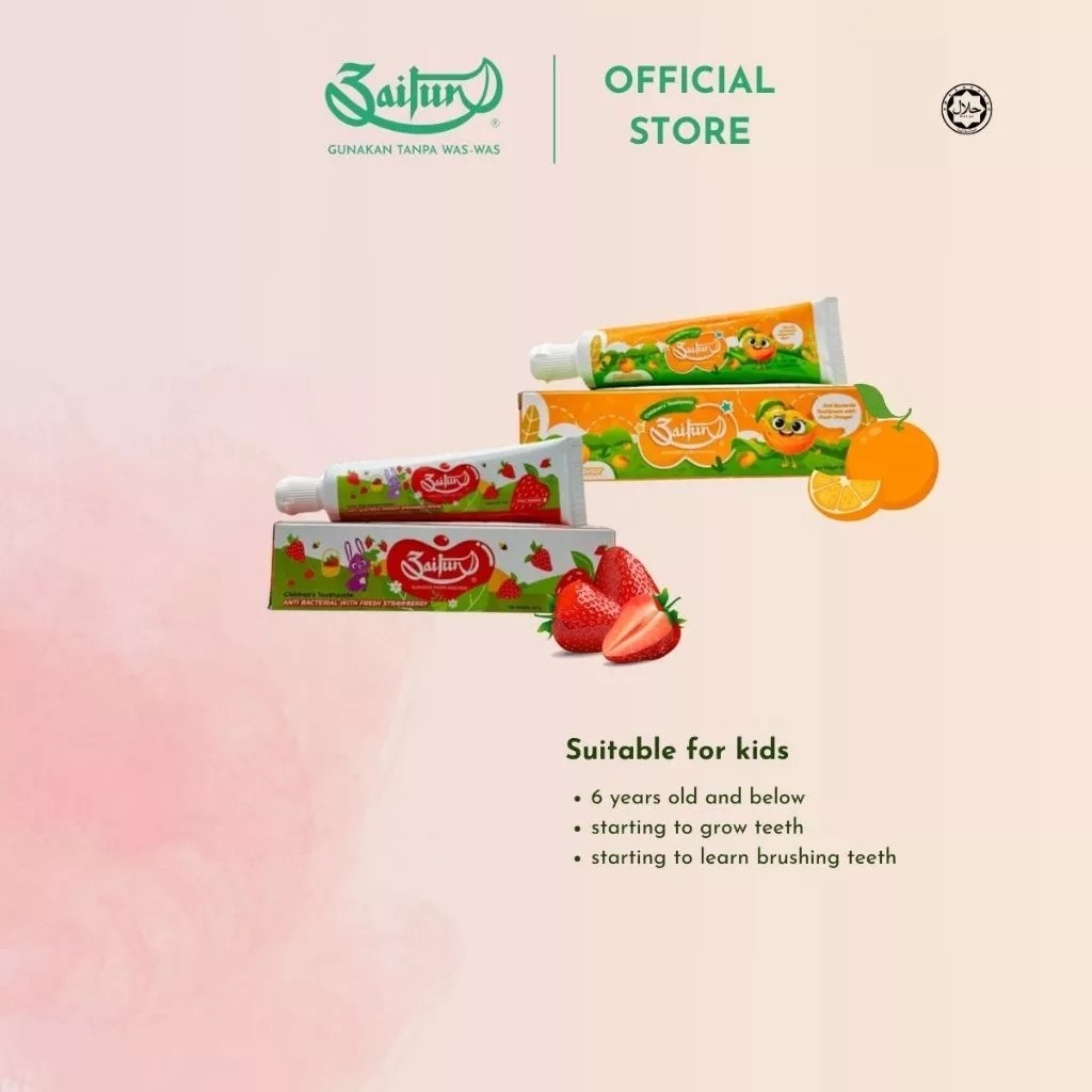 ZAITUN KIDS TOOTHPASTE 40 g | Shopee Malaysia