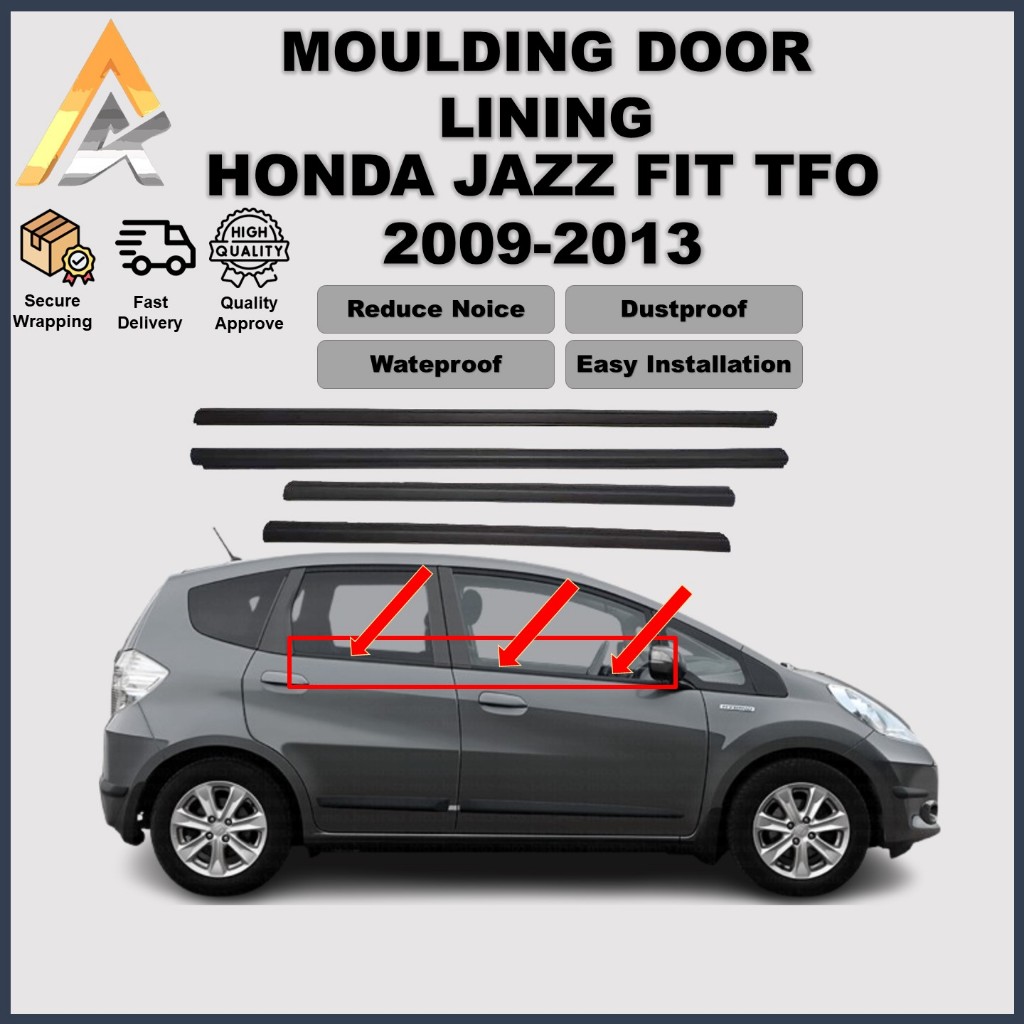 Original Honda Jazz TFO 2009-2013 Door Glass Moulding Lining Rubber ...