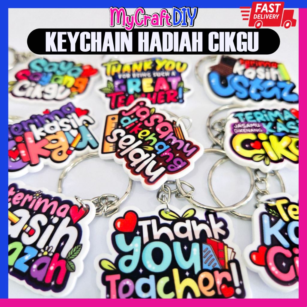 Keychain Gift Souvenir Murah Hadiah Hari Guru Teacher Day Cenderahati ...
