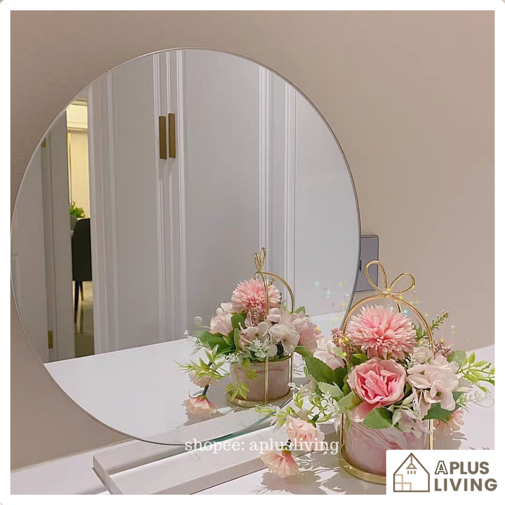 Large Marble Mirror Minimalist Ins Mirror Round Shape Mirror Large ...