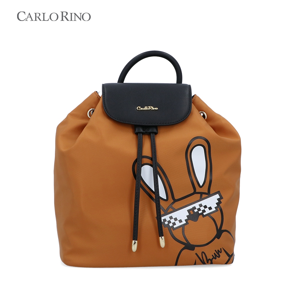 Carlo Rino Bun Bun Nylon Backpack - Medium Brown | Shopee Malaysia