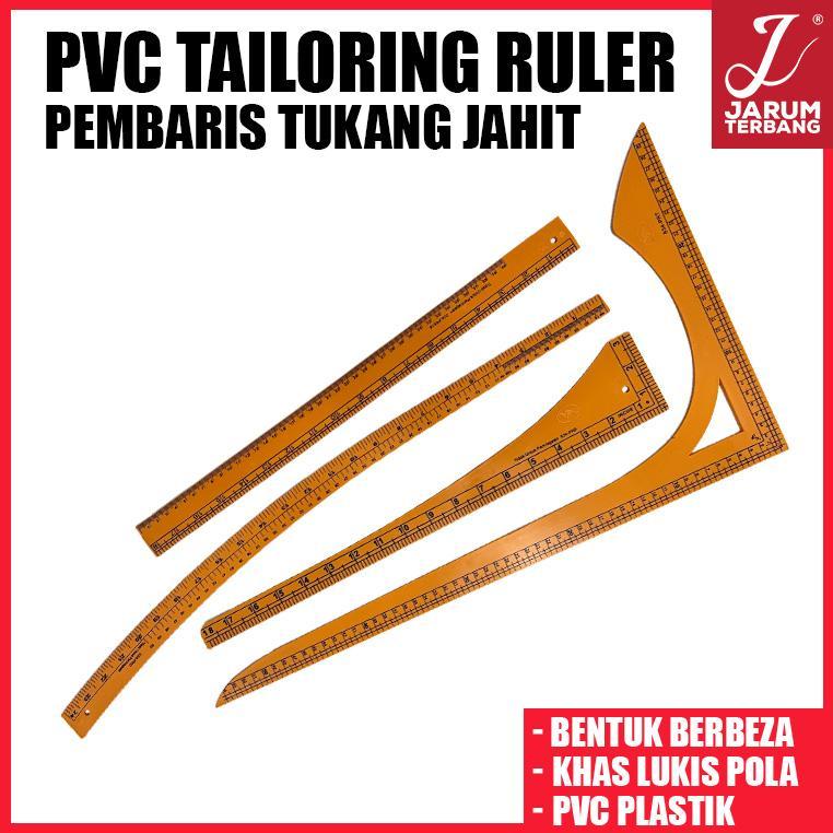 Pembaris Tukang Jahit PVC Tailoring Ruler | Pembaris Lurus 18 ...
