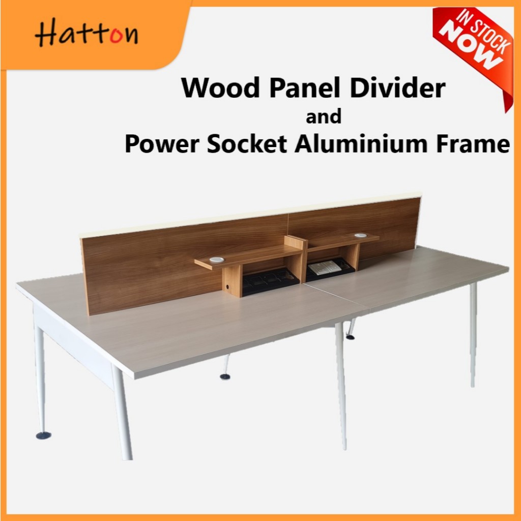 Hatton Table Top Partition | Office Desk Divider | Power Socket Frame ...