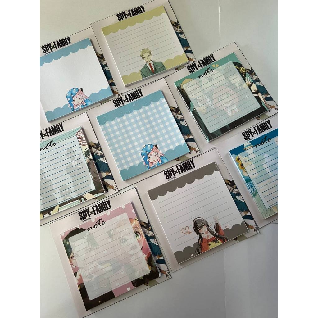 Memo pad Spy x family ready stock please read below | Shopee Malaysia