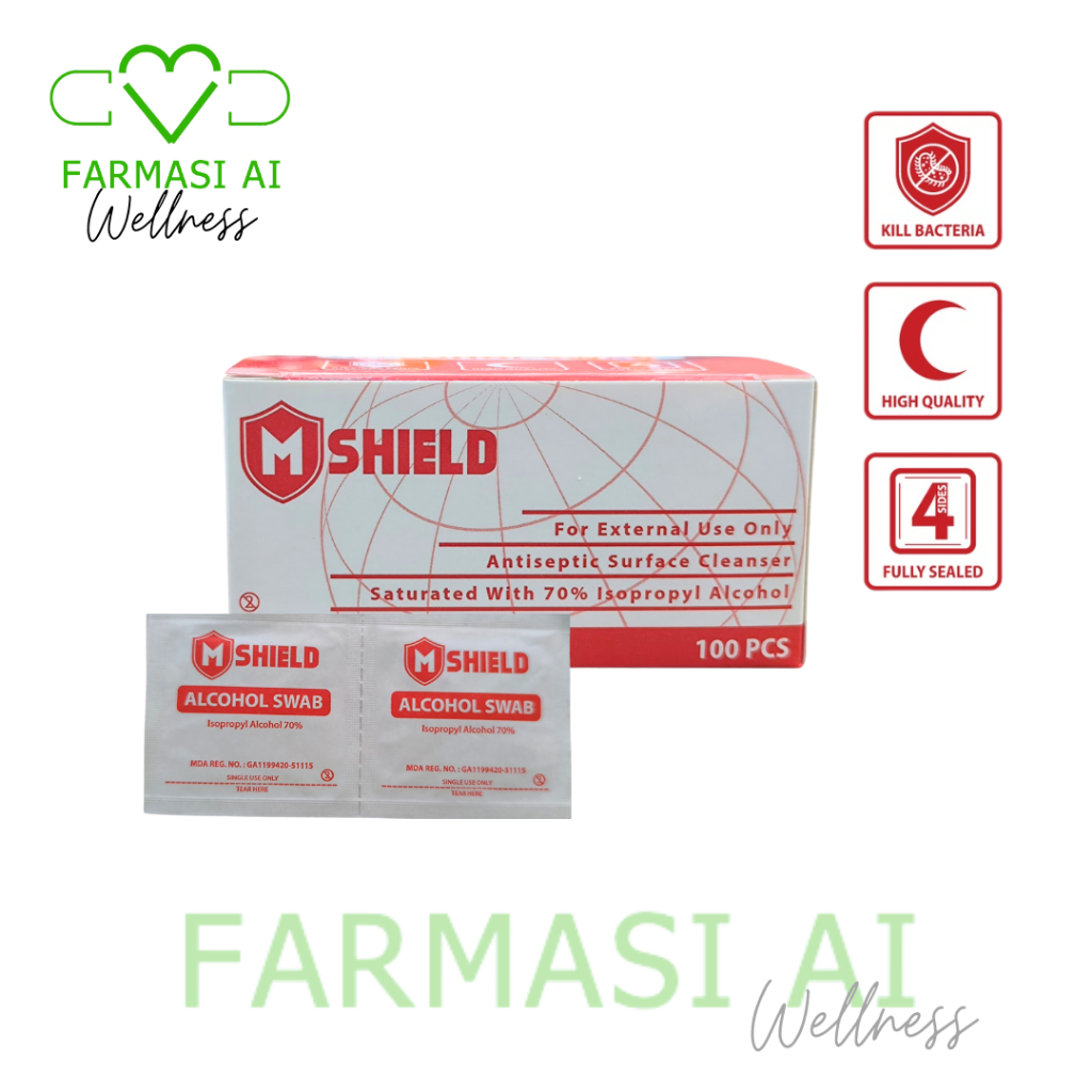 M-Shield Alcohol Swab 100s (Exp Date: 09/2027) | Shopee Malaysia