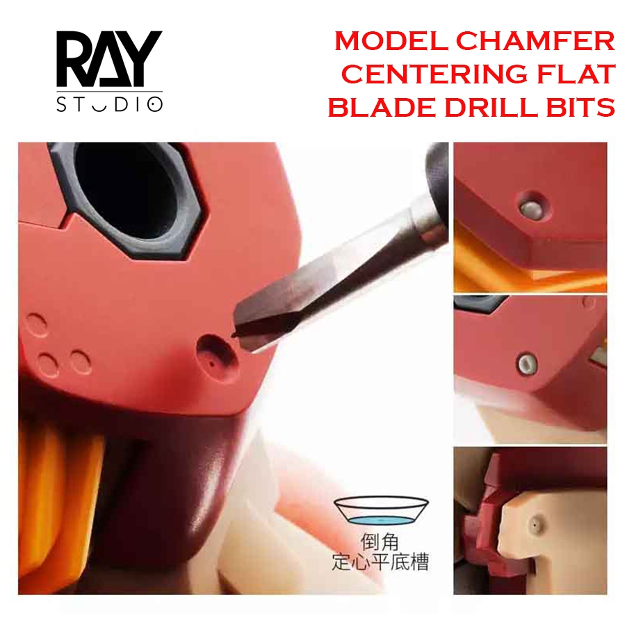 [ RAY STUDIO ] RCFD TUNGSTEN STEEL MODEL CHAMFER CENTERING FLAT BLADE ...