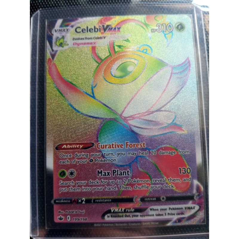 Pokemon TCG Card Celebi Vmax Rainbow | Shopee Malaysia