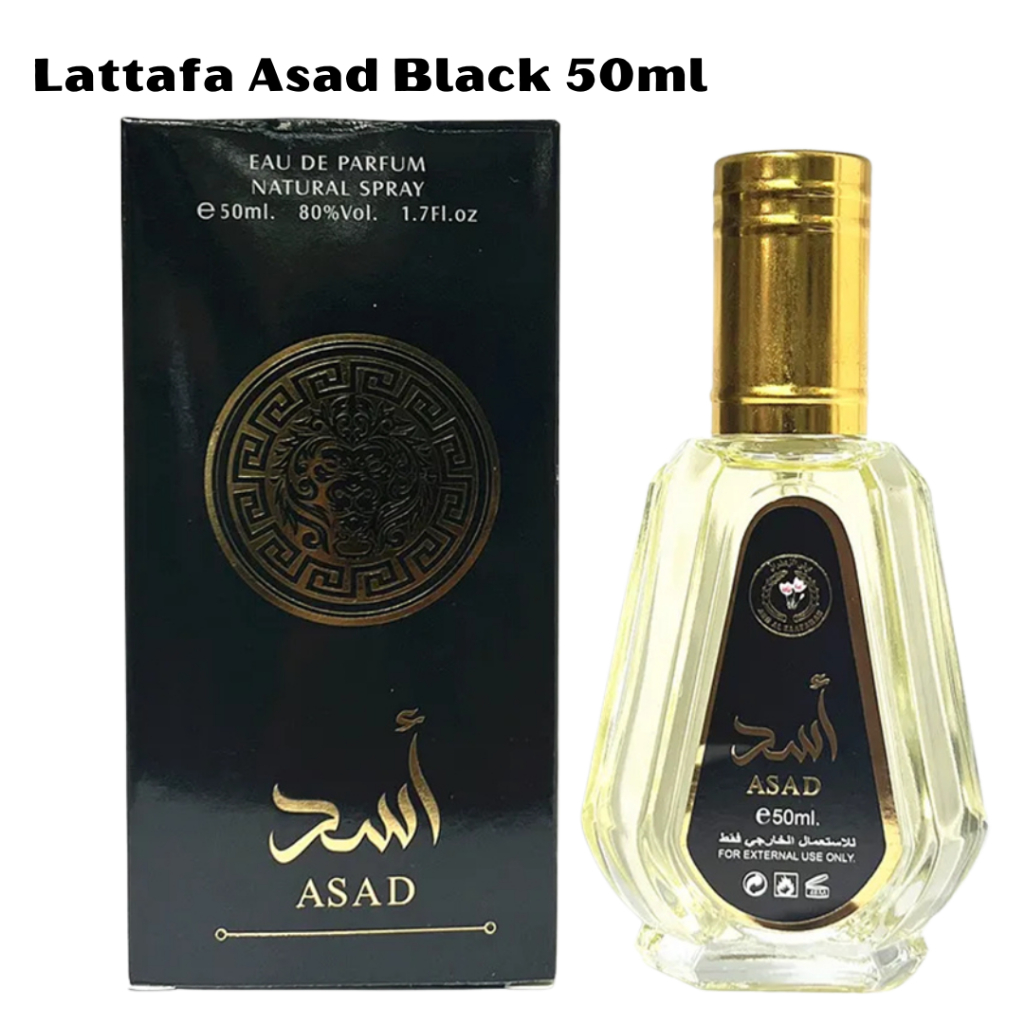 Original Lattafa Asad Black 50ml Eau de Parfum for Men Long Lasting ...