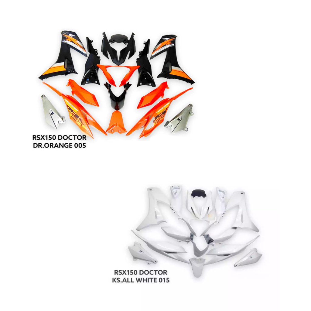 (VDOCTOR) RSX 150 body cover set Dr.orange 005 inferno orange & Dr ...