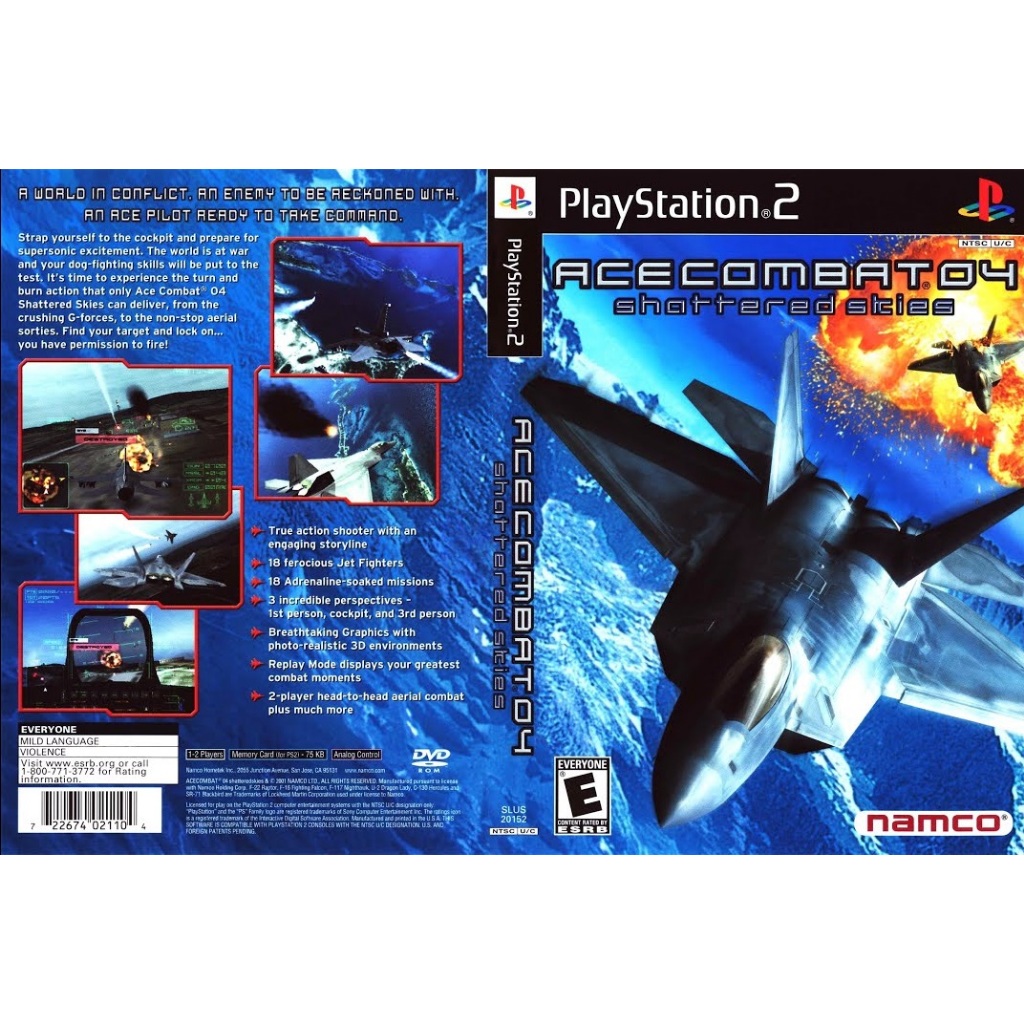 [PS2 DVD Games] Ace Combat 04 Shattered Skies | Shopee Malaysia