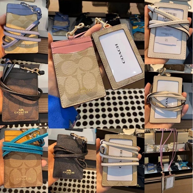 Coach Card Holder ID Lanyard Name Tag | Shopee Malaysia