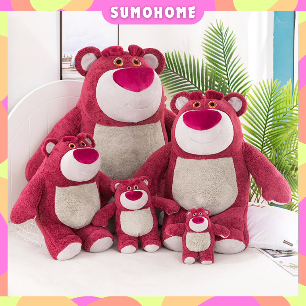 Lotso Plushie Pillow Gift 27cm/60cm/80cm - Strawberry Bear Animal ...