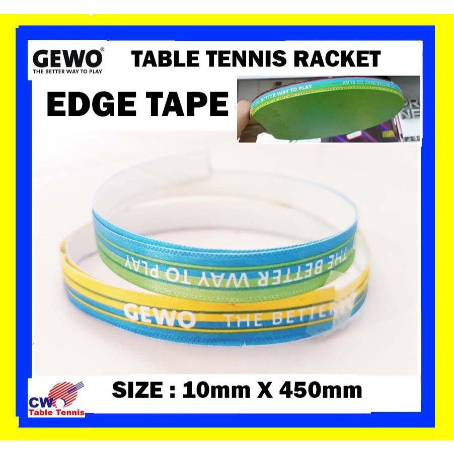 GEWO Table Tennis Racket Side Tape NIPIS XADA SPONGE 7002 Ping Pong ...