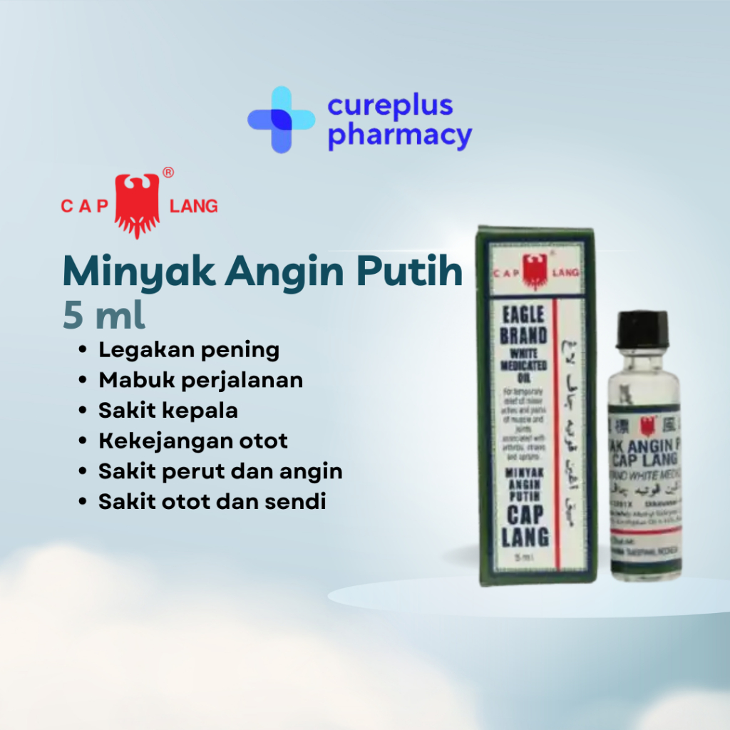 EAGLE Brand White Medicated Oil 5ml Relieve of minor aches | Minyak ...