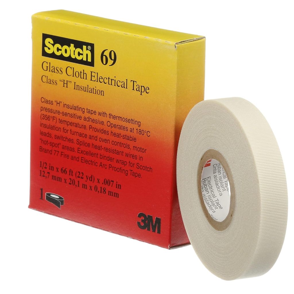 (Ready Stock) 3M Glass Cloth Electrical Tape 69 with Silicone Pressure ...