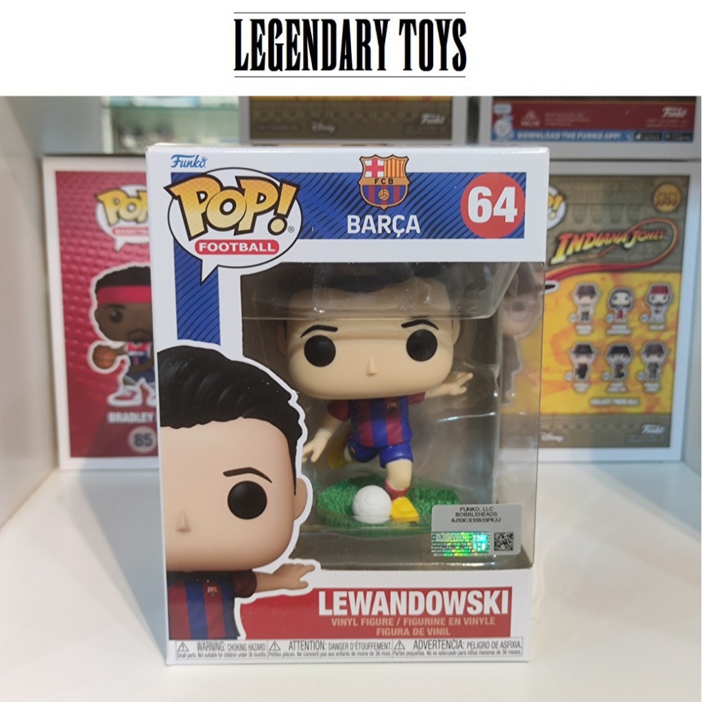 Funko Pop! Football #64 Barca FC Barcelona Robert Lewandowski | Shopee ...