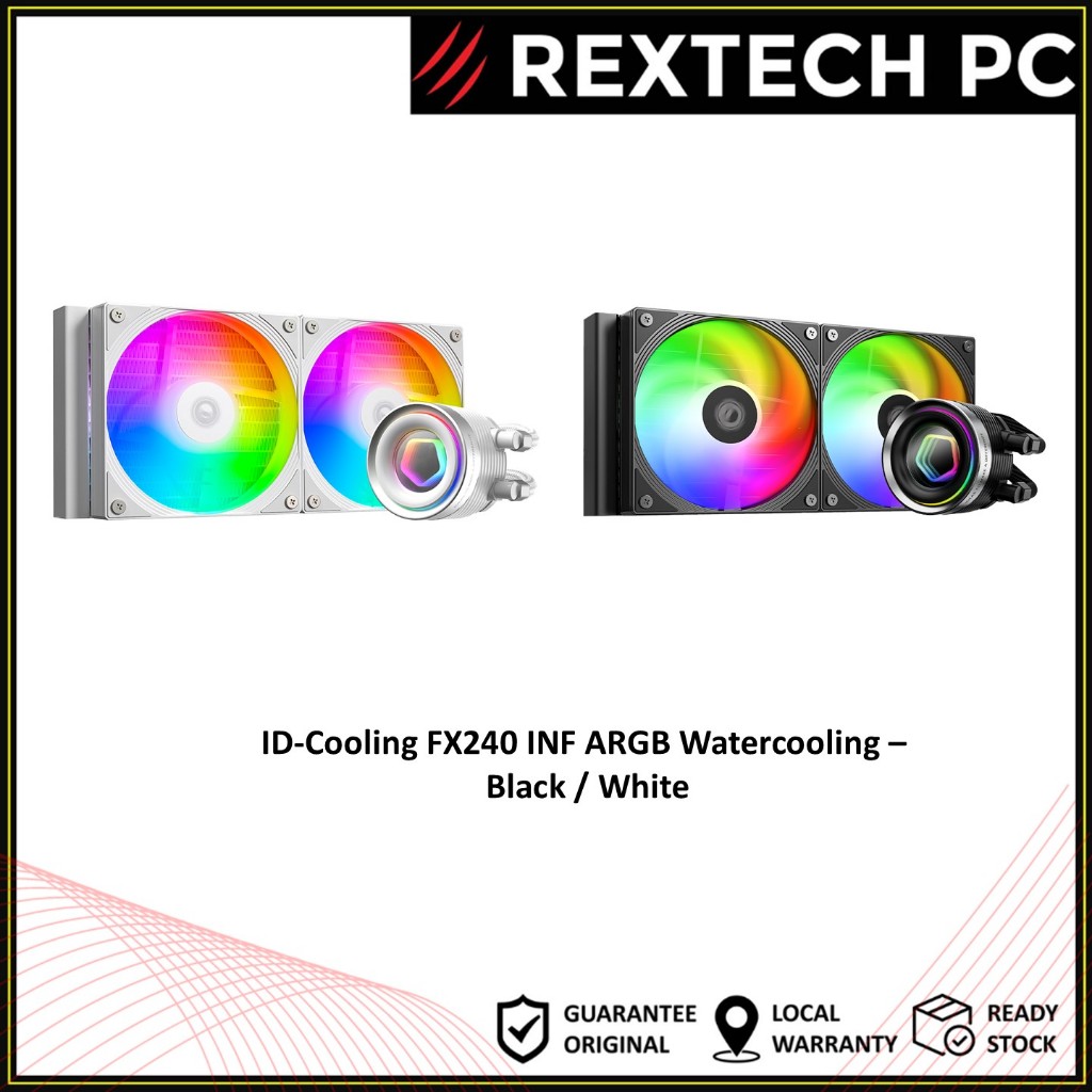 ID-COOLING FX240 INF | FX360 INF ARGB Watercooling AIO Liquid Cooler ...
