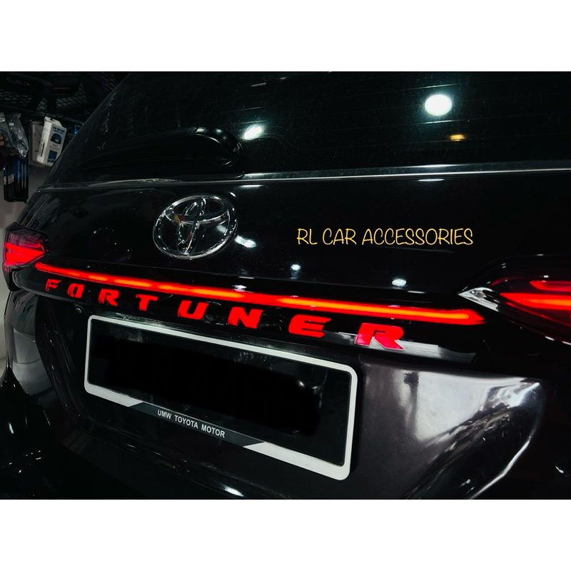 Toyota Fortuner 2016 - 2024 rear center trunk garnish led lamp fog ...