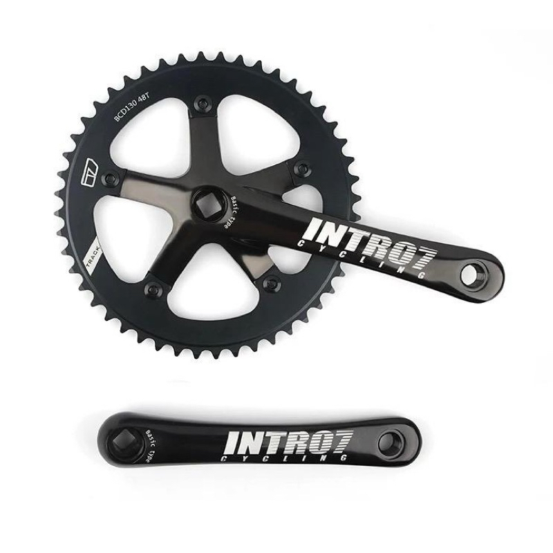 INTRO7 Fixed Gear Bike Crankset 48T 170mm 130BCD Single Speed Road ...