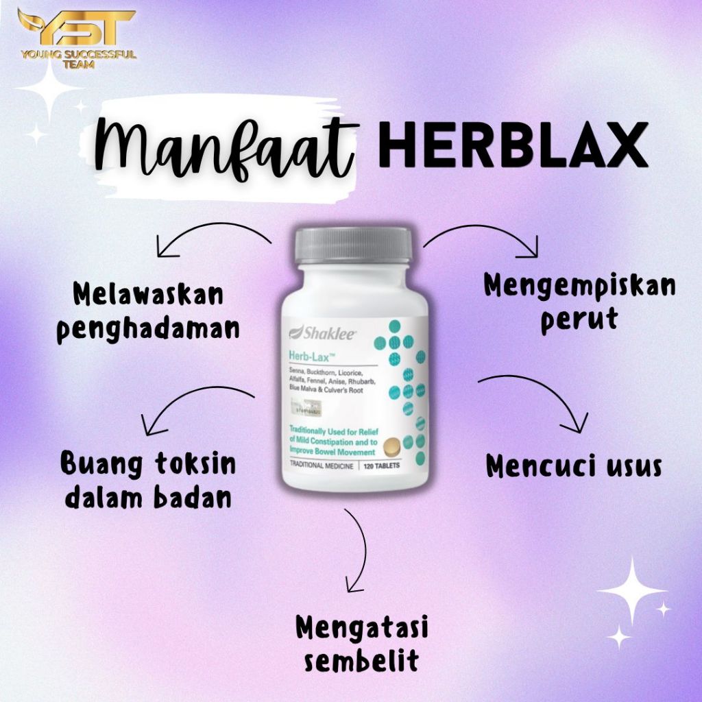 SHAKLEE Herb-Lax Herblax Weight Loss Supplement (Trial Repacked 30 biji ...
