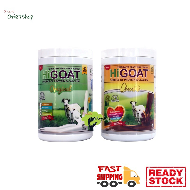 HI GOAT SUSU KAMBING BOTOL ORIGINAL / CHOCOLATE 500GM | Shopee Malaysia