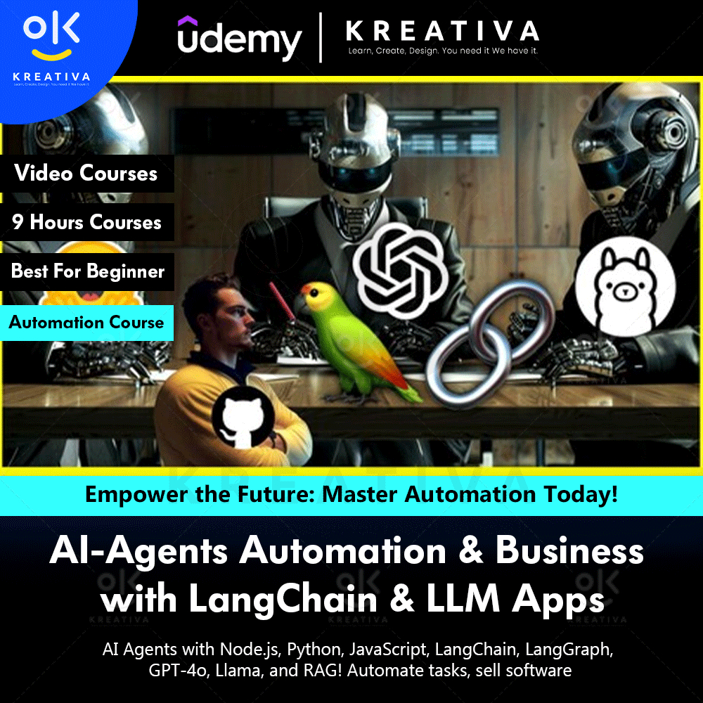 Automation Video Course- AI-Agents Automation & Business with LangChain & LLM Apps | Learn ...