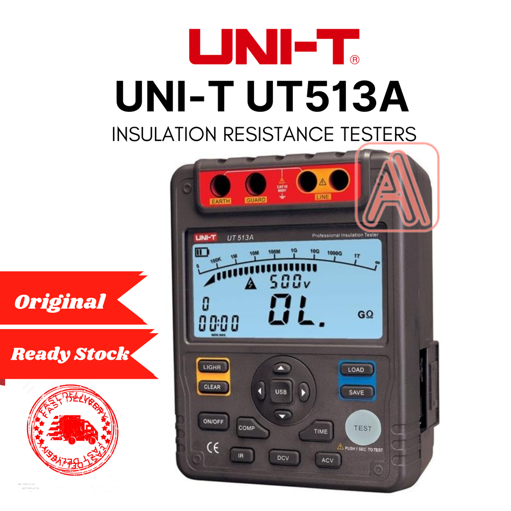UNI-T UT513A INSULATION RESISTANCE TESTERS-ORIGINAL | Shopee Malaysia