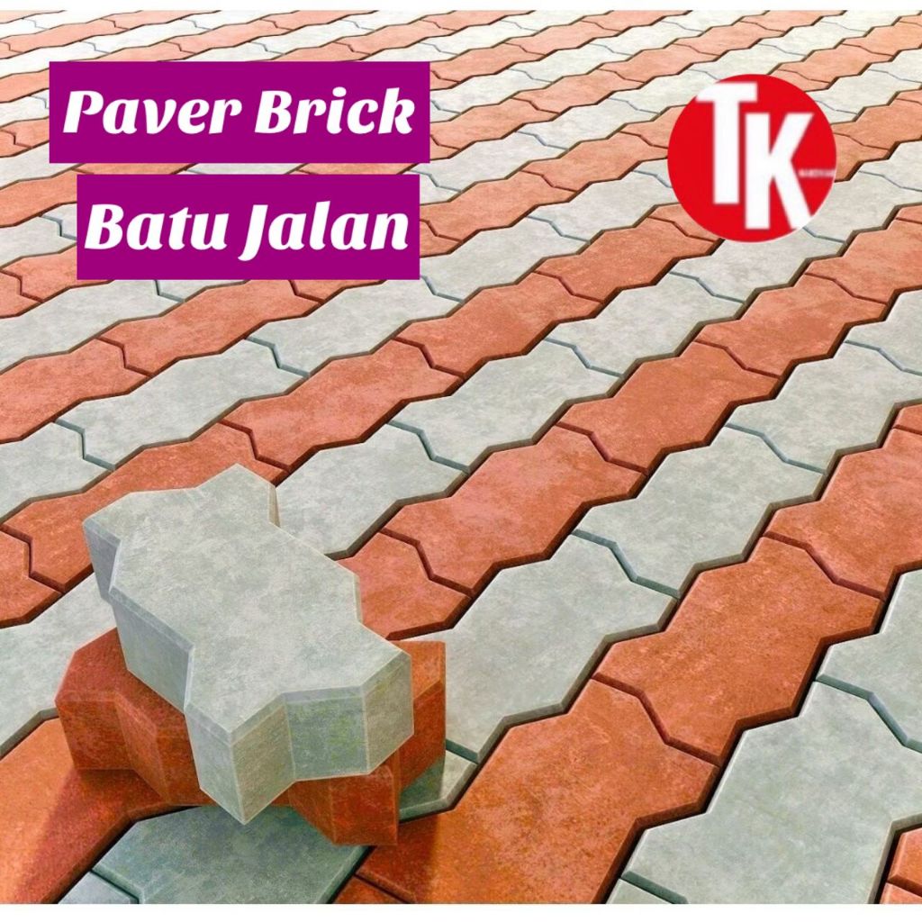 [MELAKA ONLY] 60mm Interlocking Paver / Unipave Paver Brick Batu Bata ...