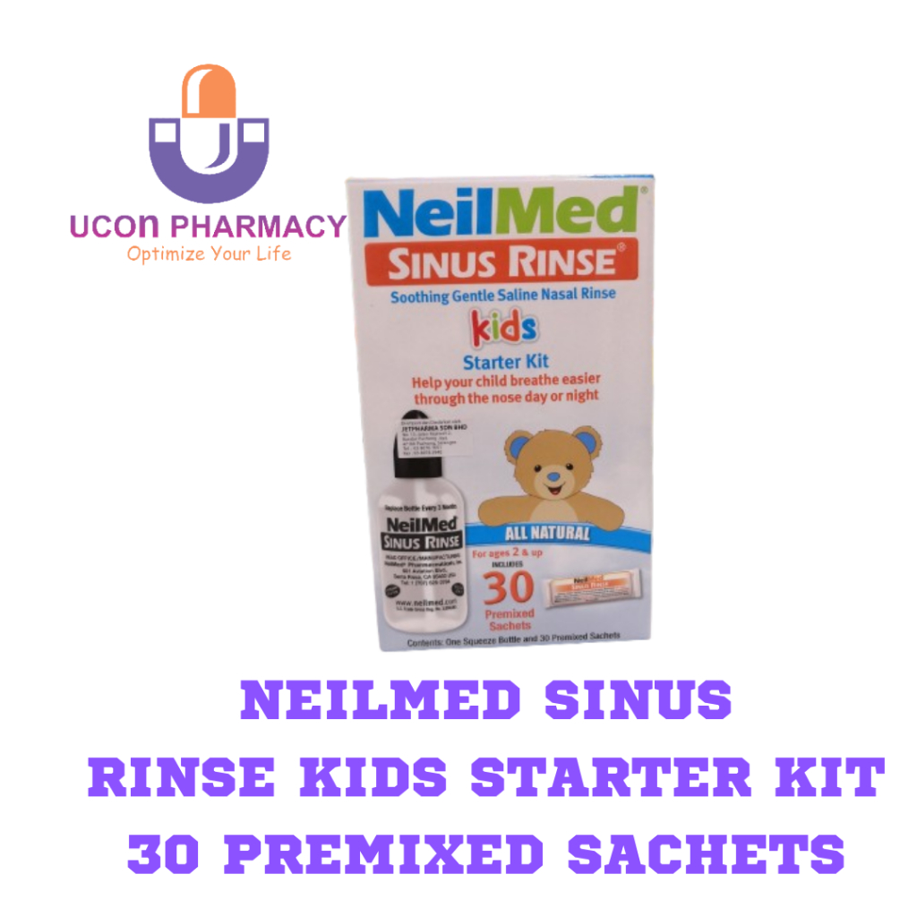 Neilmed sinus rinse kids starter kit [1 bottle + 30 sachets] | Shopee ...