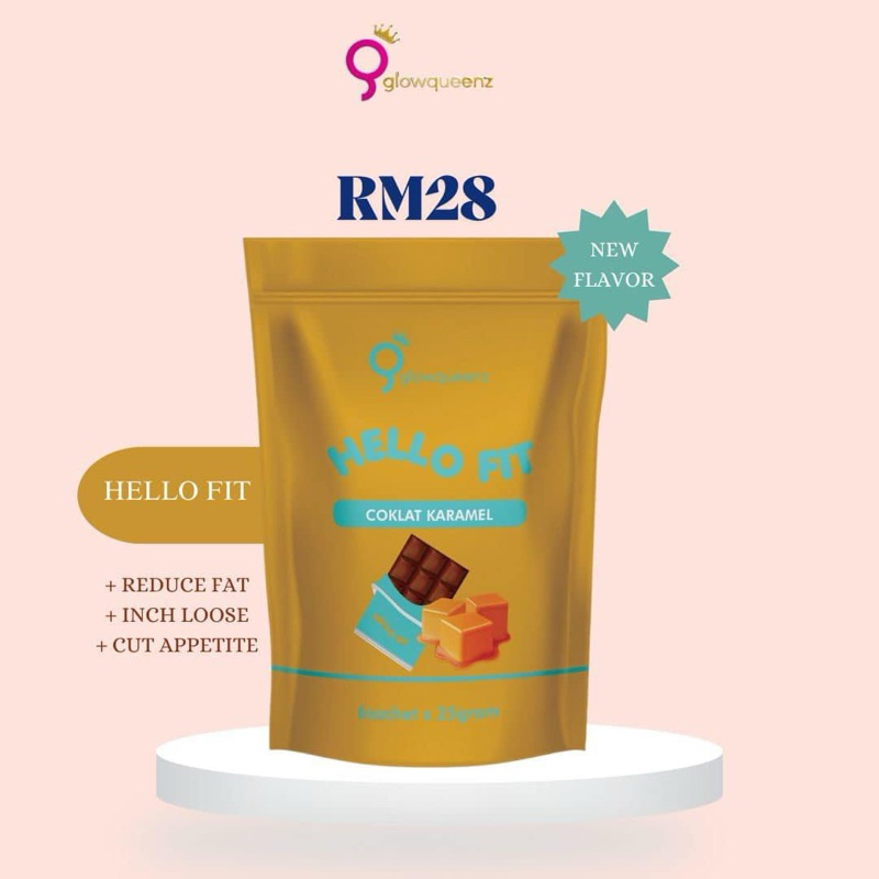 HELLO FIT HAZELNUT & KARAMEL & WHIPPY CREAM KOPI KURUS | Shopee Malaysia