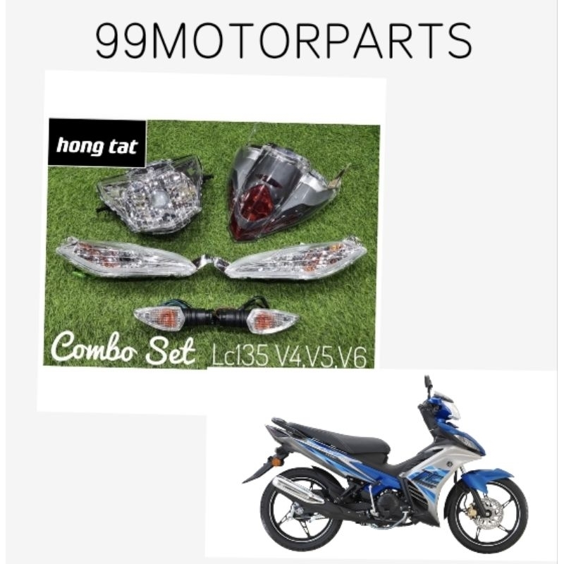 yamaha lc135 v4 v5 v6 v7 headlamp front signal rear signal tail lamp lampu depan lampu belakang ...
